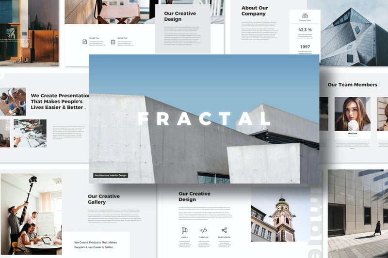 Fractal PowerPoint Presentation Template - TemplateMonster