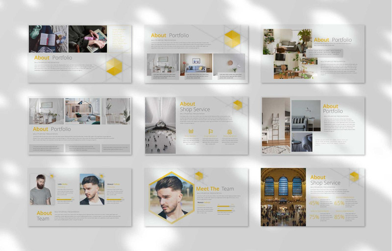 Ombre PowerPoint Presentation Templates - TemplateMonster