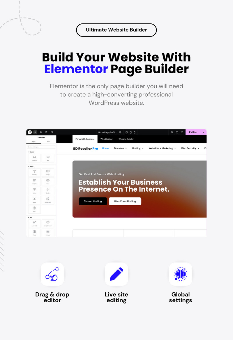 GD Reseller Pro - Clásico | Tema de WordPress para revendedores de GoDaddy
