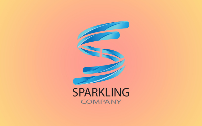 Sparkling Logo S Letter Logo #238468 - TemplateMonster