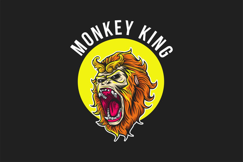 Monkey King Graphic Logo Template #273808 - TemplateMonster