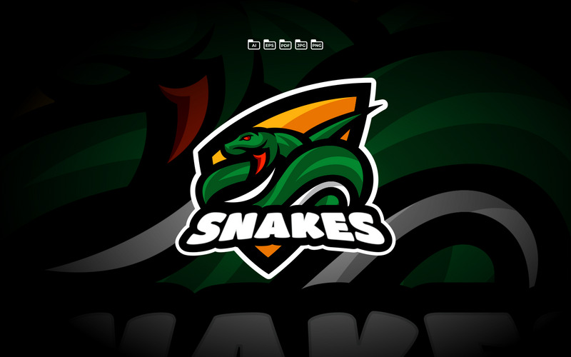 Snake Mascot Logo Template #254236 - TemplateMonster