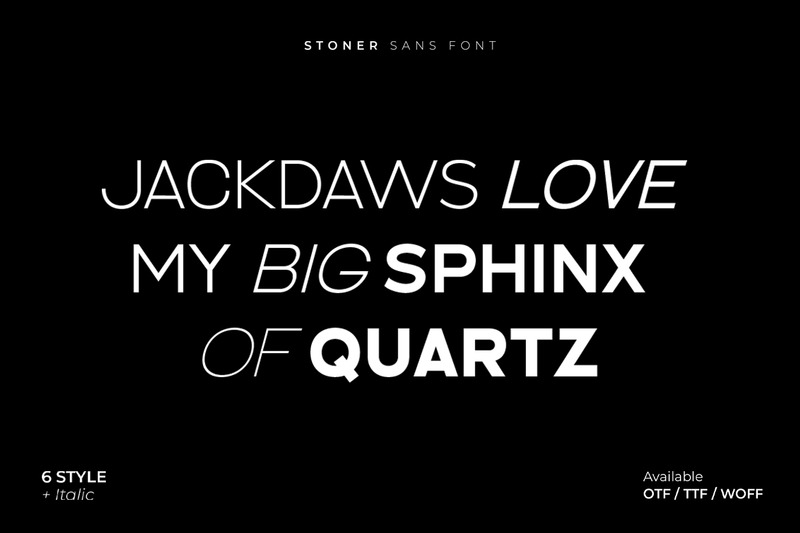 Stoner | 12 Sans Family Fonts #274071 - TemplateMonster