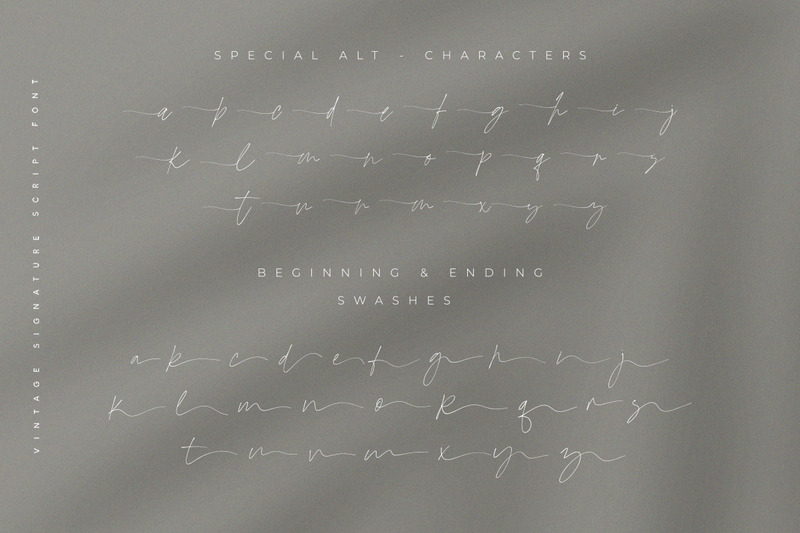 Arington | Vintage Signature Script Font - TemplateMonster