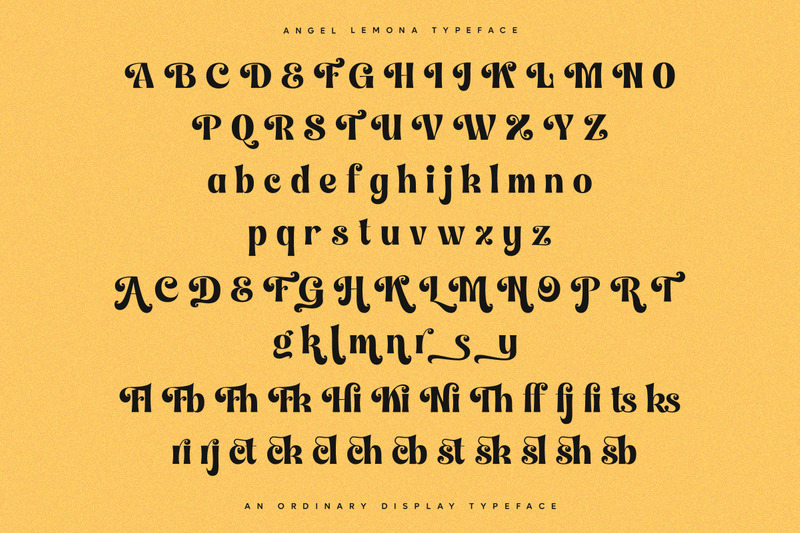 Angel Lemona | Ordinary Display Font - TemplateMonster