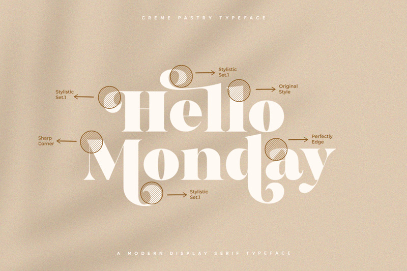 Creme Pastry | Cheek Display Font #274074 - TemplateMonster