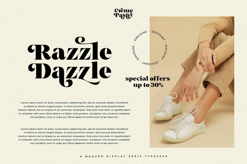 Creme Pastry | Cheek Display Font #274074 - TemplateMonster