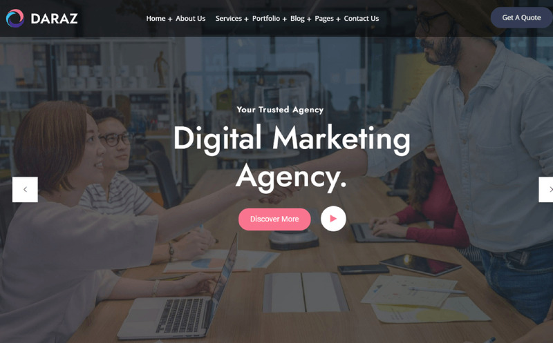 Daraz - Creative Agency Elementor Wordpress Theme