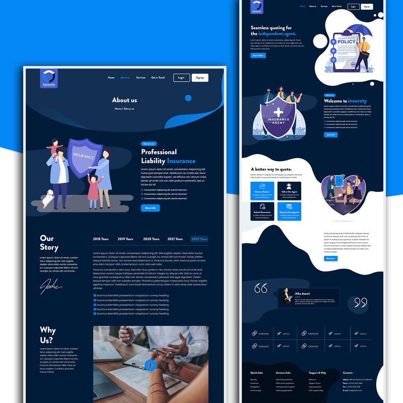 Insurety Solutions PSD Fresh Website Template