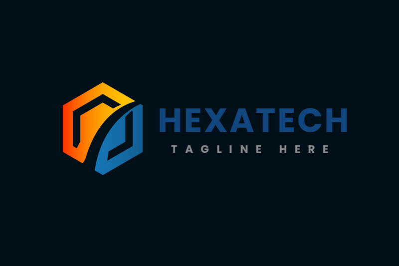 Hexagon Technology App Logo Logo Template - TemplateMonster
