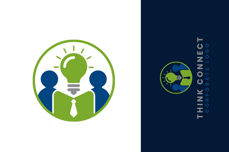 Think Connect Logo Design Template #164697 - TemplateMonster