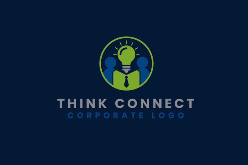 Think Connect Logo Design Template #164697 - TemplateMonster