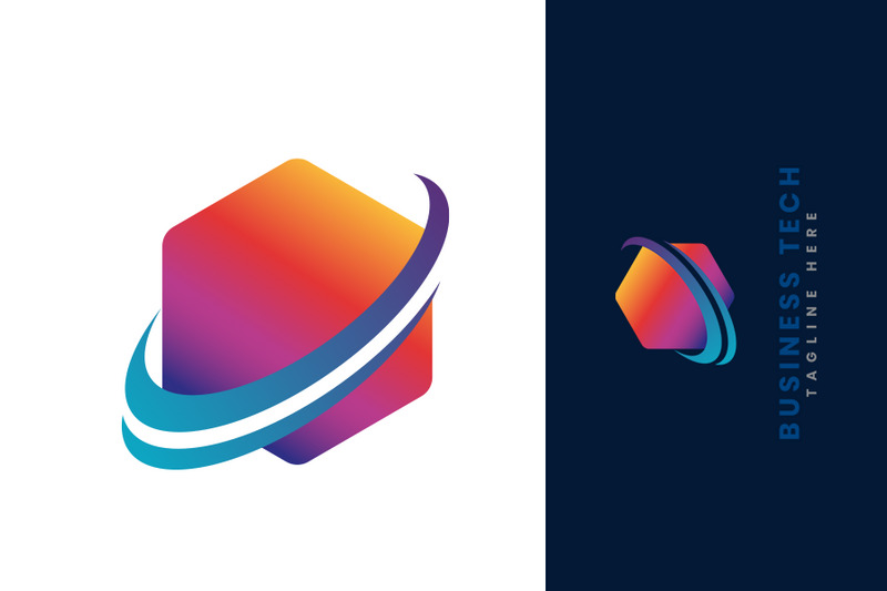 Business Technology App Logo Template - TemplateMonster