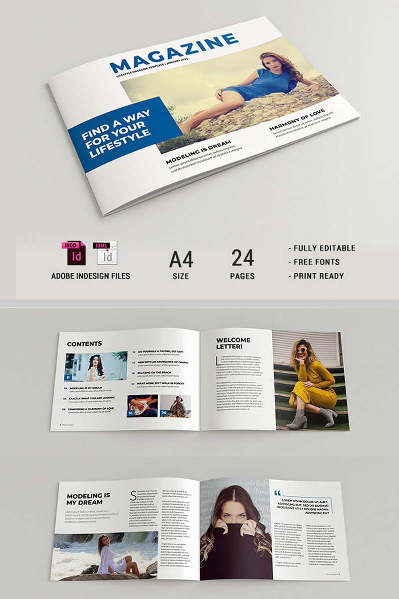 Landscape Lifestyle Magazine Template - TemplateMonster Landscape Lifestyle Magazine Template - TemplateMonster