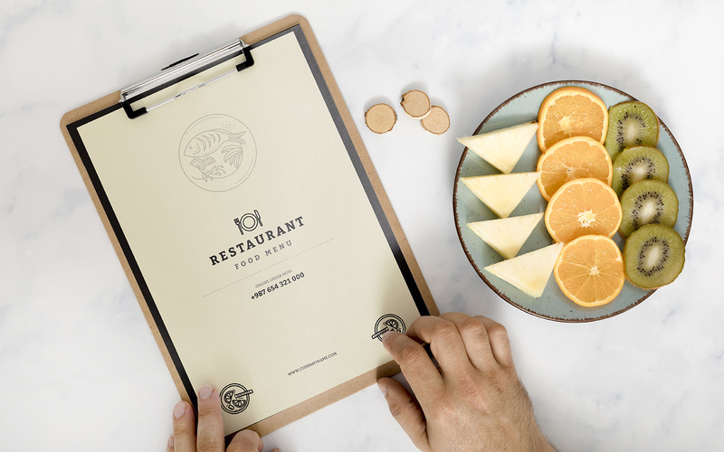 Minimalist Food Menu Design #218919 - TemplateMonster