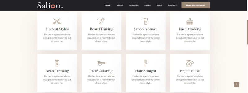 Hair Salon & Beauty, Barber Shop Html Template