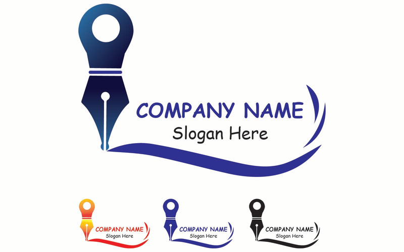 Locating In The Form Of A Pen Logo #301247 - TemplateMonster