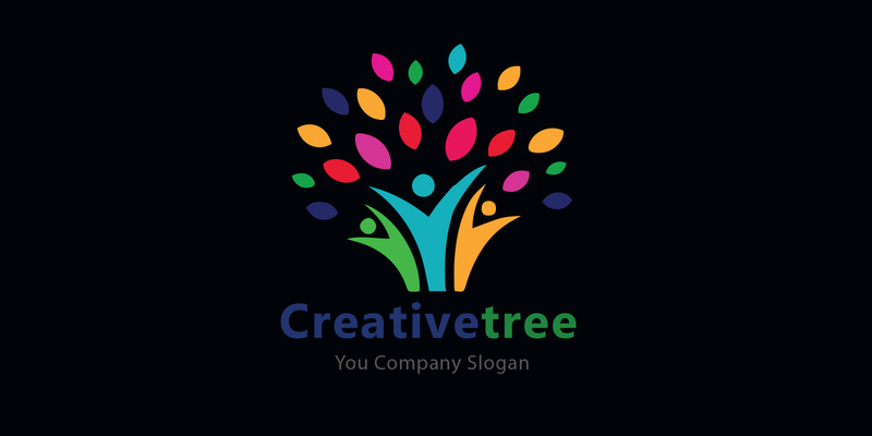 THE People Creative Tree logo #283638 - TemplateMonster