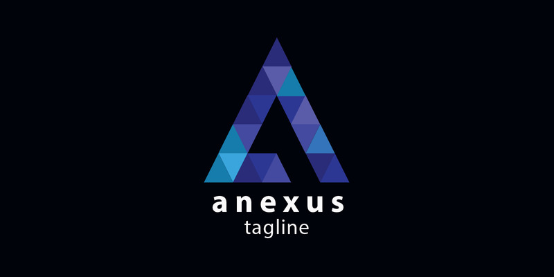 Empresa Anexus un logotipo de la letra - TemplateMonster