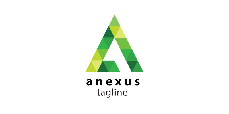 Empresa Anexus un logotipo de la letra - TemplateMonster