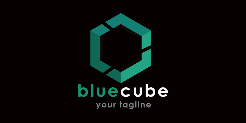 Architecture Blue Cube Logo #284556 - TemplateMonster