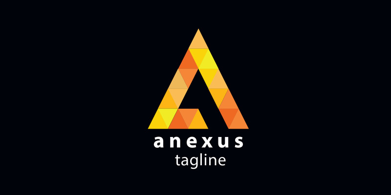 Empresa Anexus un logotipo de la letra - TemplateMonster