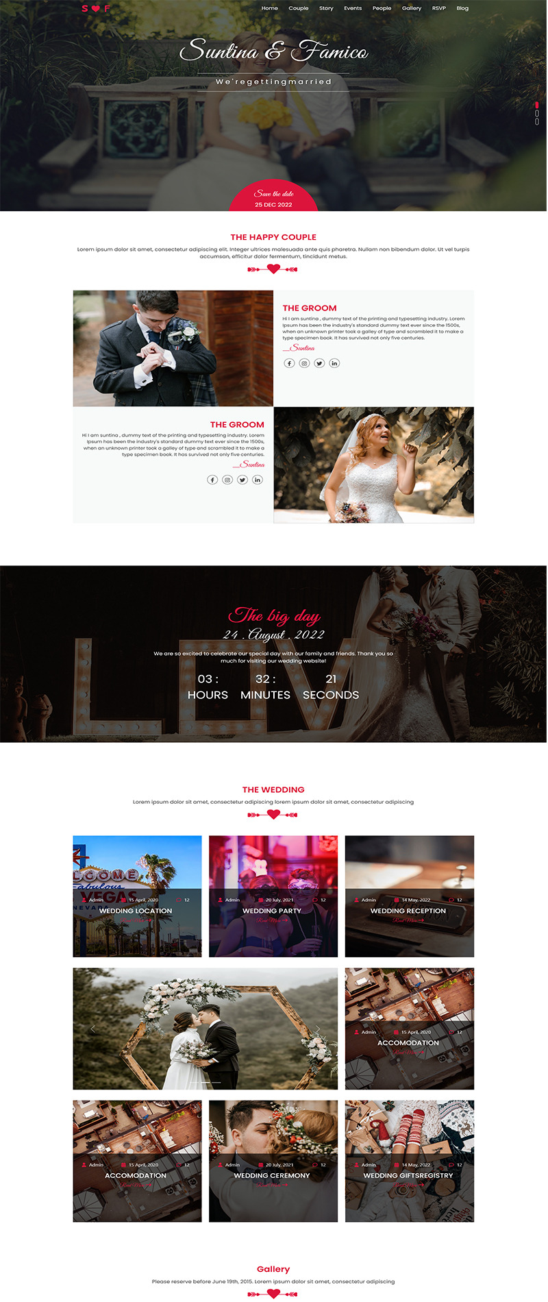 Marry - Responsive Wedding HTML Template - TemplateMonster