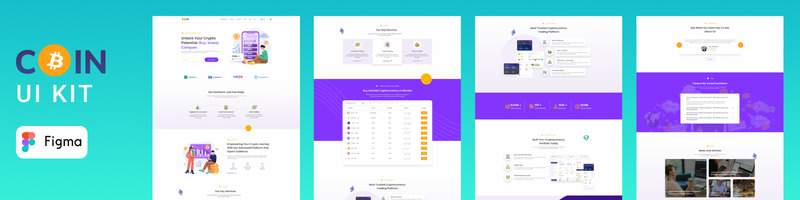 Coin- Crypto Trading Exchange Free UI Template In Figma