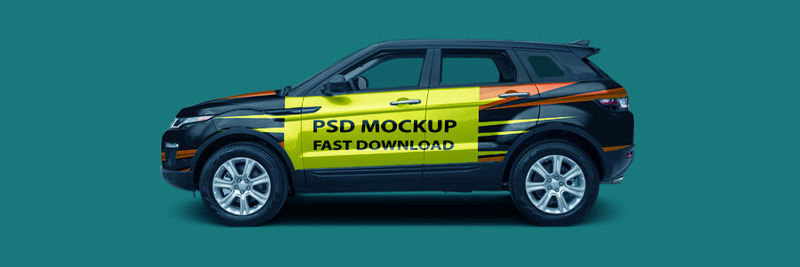 Land Rover Car PSD Mockup Template Design - TemplateMonster