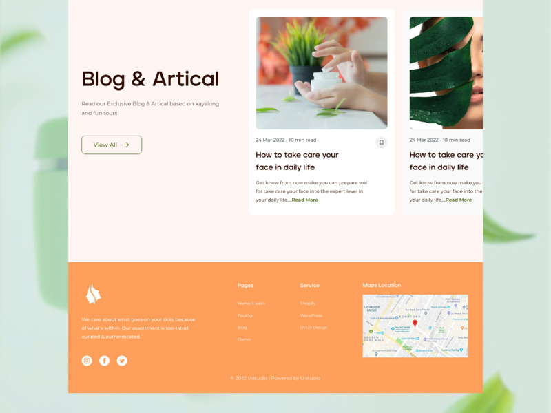 Cosmo - Beauty salon and skin care products website template