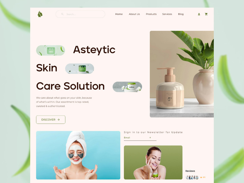 Cosmo - Beauty salon and skin care products website template