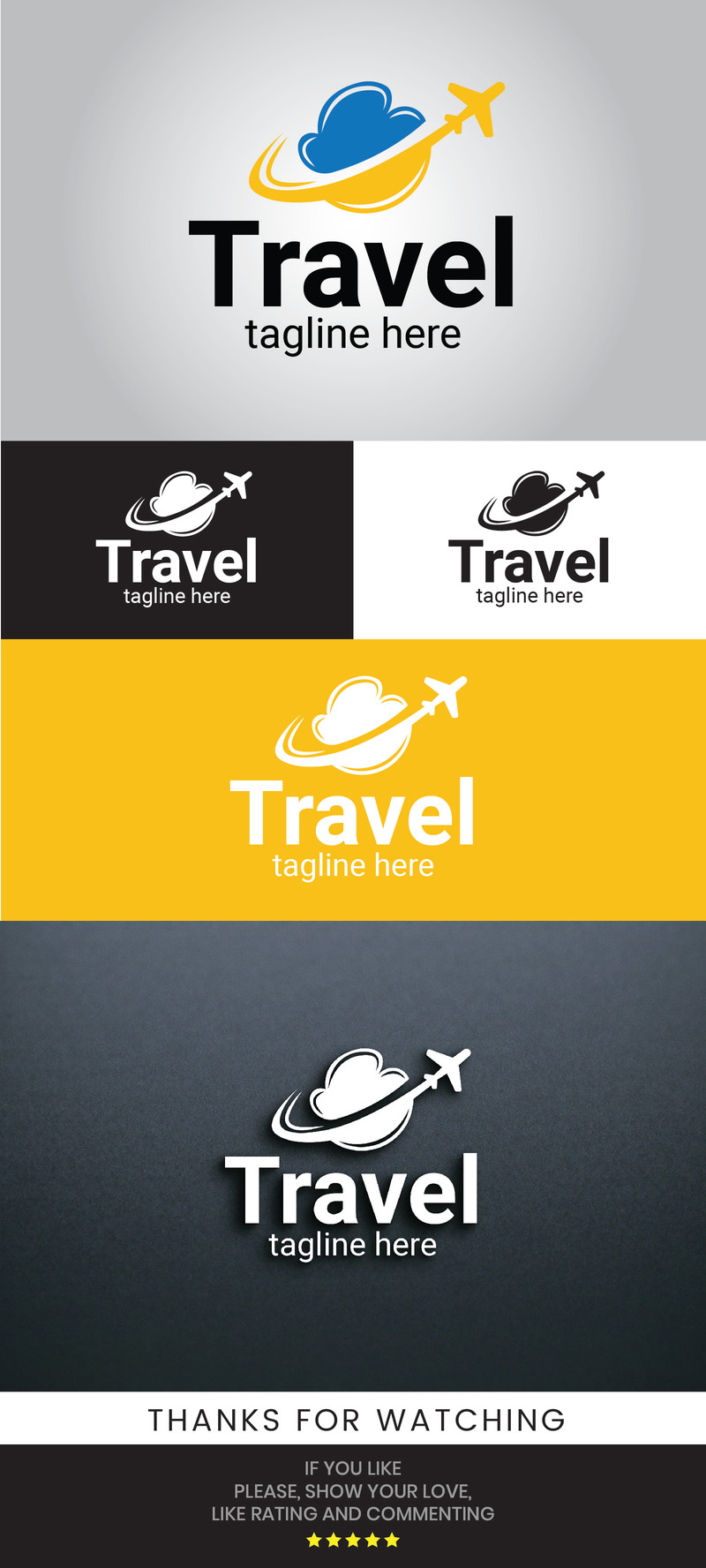 Travel Business Vector Logo Design Template - TemplateMonster