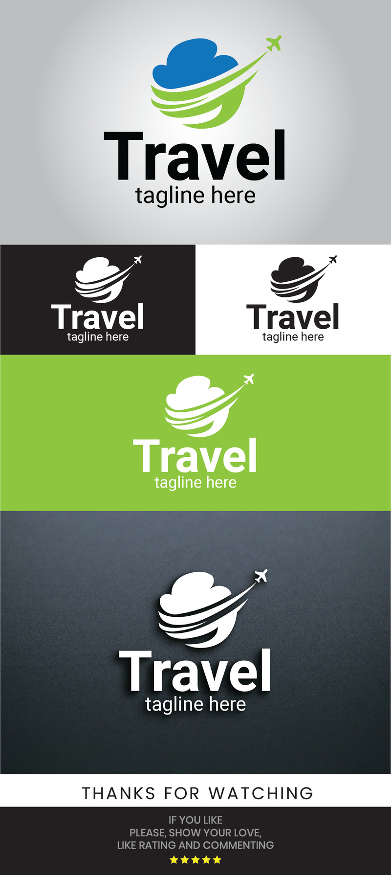 Travelling Business Vector Logo Design Template