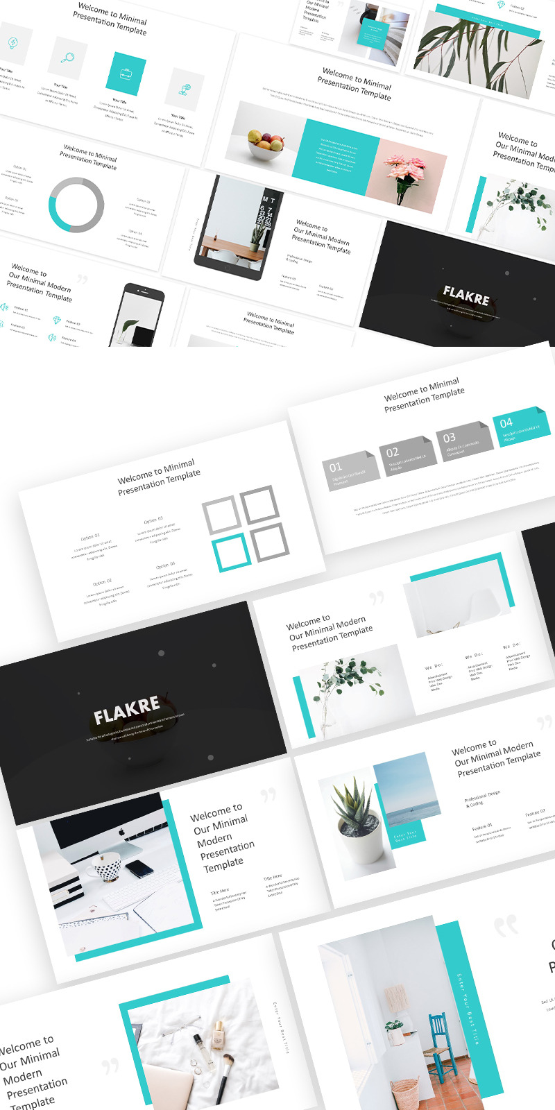 Flakre Minimal Modern Google Slides Template