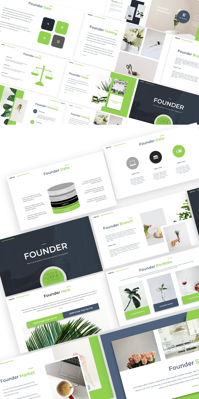 Founder Multipurpose Powerpoint Template - TemplateMonster