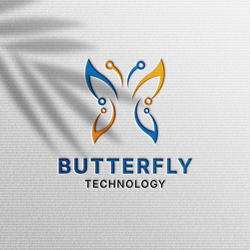 Butterfly technology logo template. #469225 - TemplateMonster
