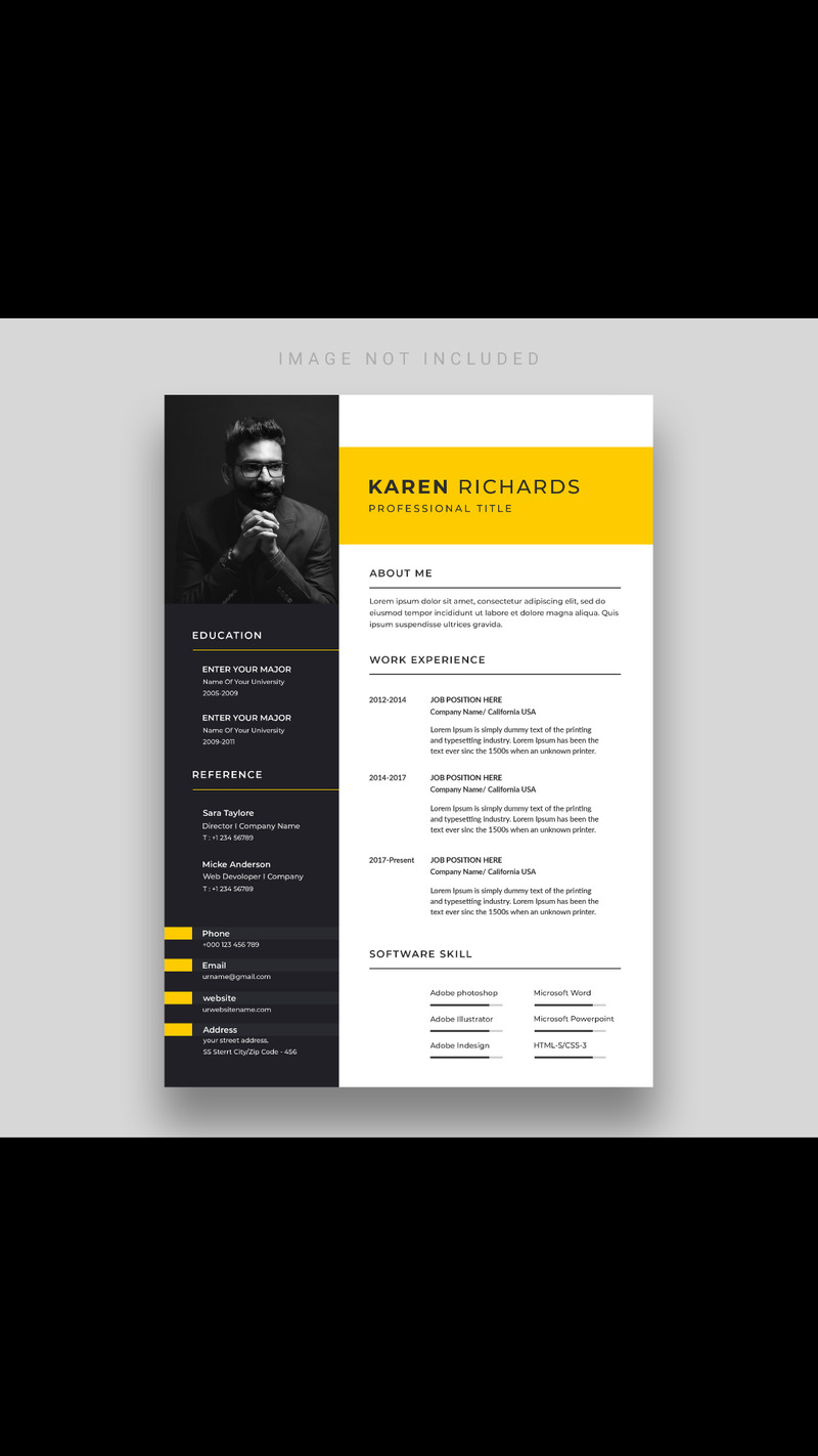 Clean Modern Resume Template #268138 - TemplateMonster