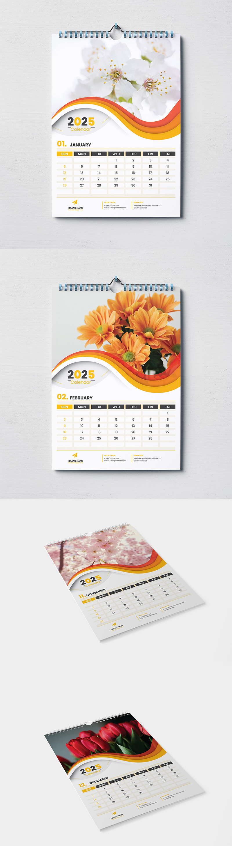 2025 Calendar Template | Premium Style Design