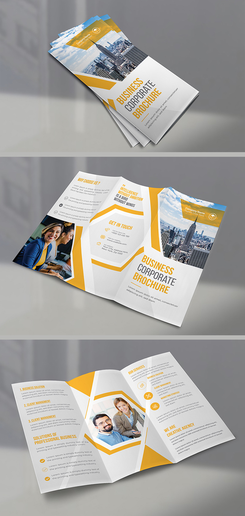 Business Trifold Brochure | Multipurpose Business Branding Template Design
