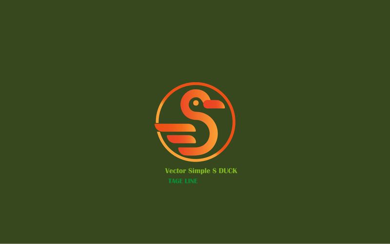 Vector Simple S Animal Duck Logo Template - TemplateMonster
