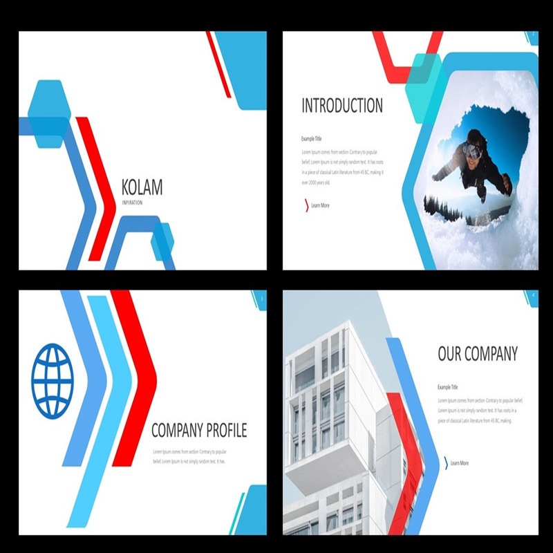 Minimal Design Business PowerPoint Template - TemplateMonster