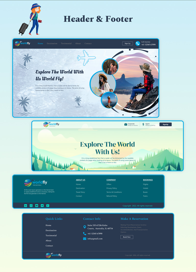 Travel Agency - Landing Page Design Figma Kit