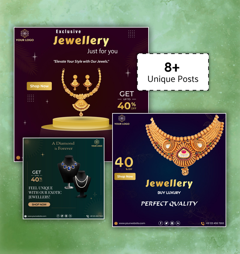 Jewellery - Social Media Post Design Template