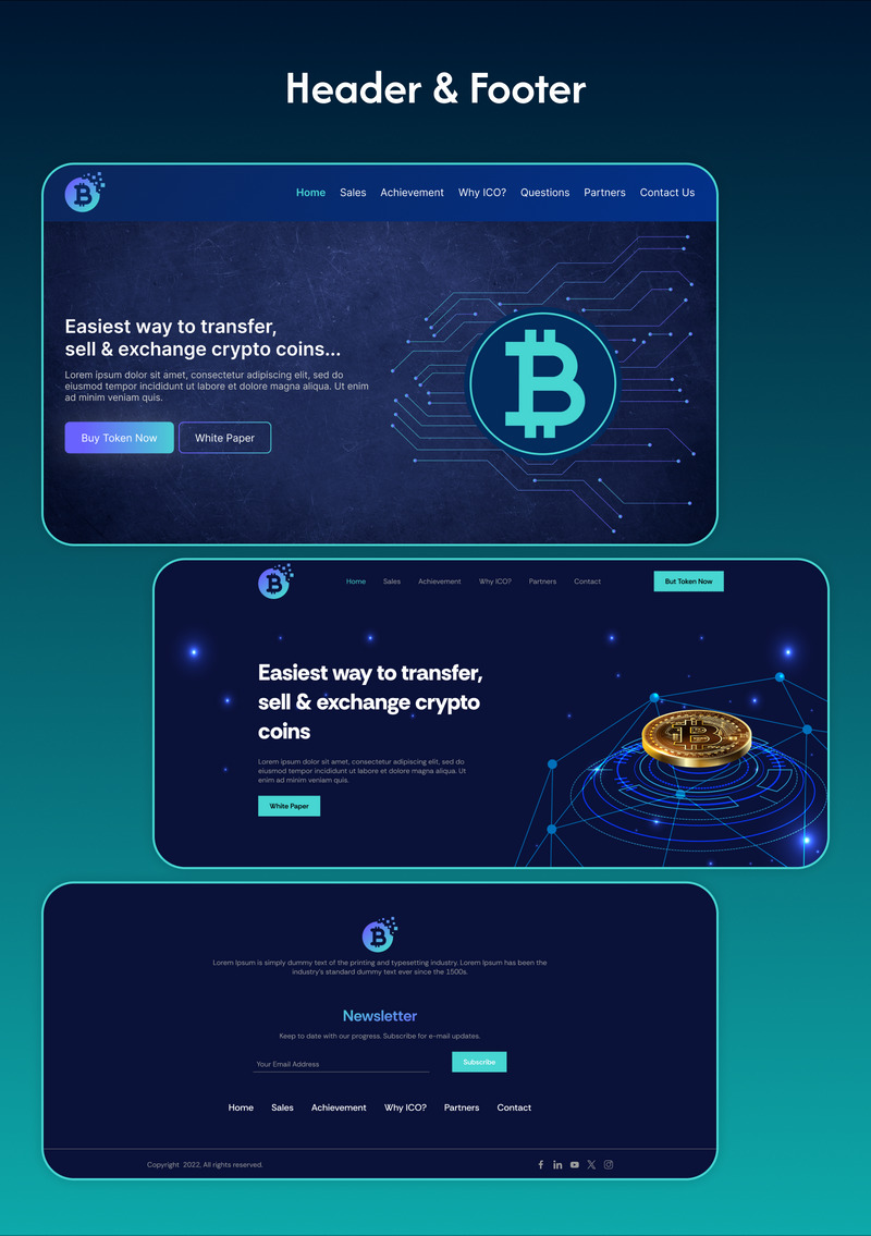 ICO Launching - Landing Page Figma Kit - TemplateMonster