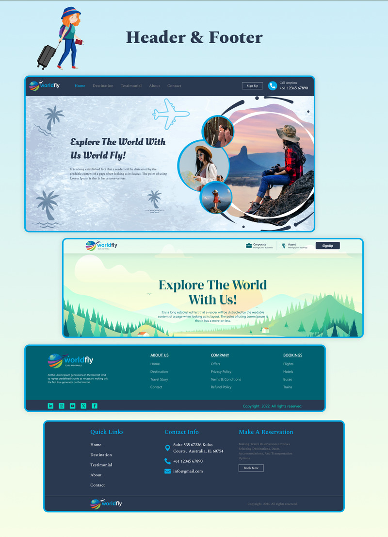Travel Agency - Landing Page Design Figma Kit