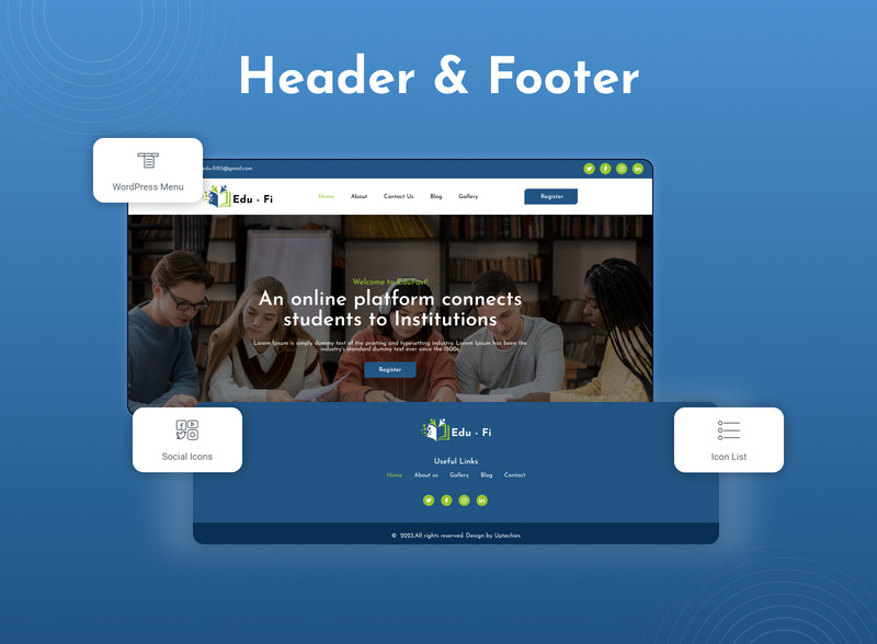 Edu-Fi - Institute Finder Elementor Kit - TemplateMonster