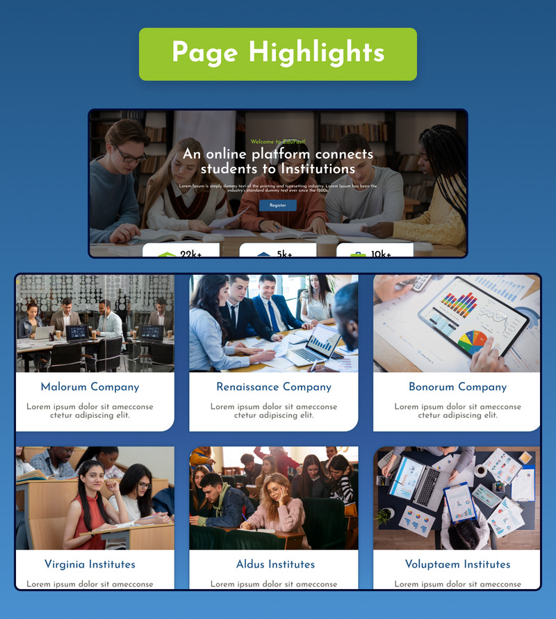 Edu-Fi - Institute Finder Website Figma Kit - TemplateMonster