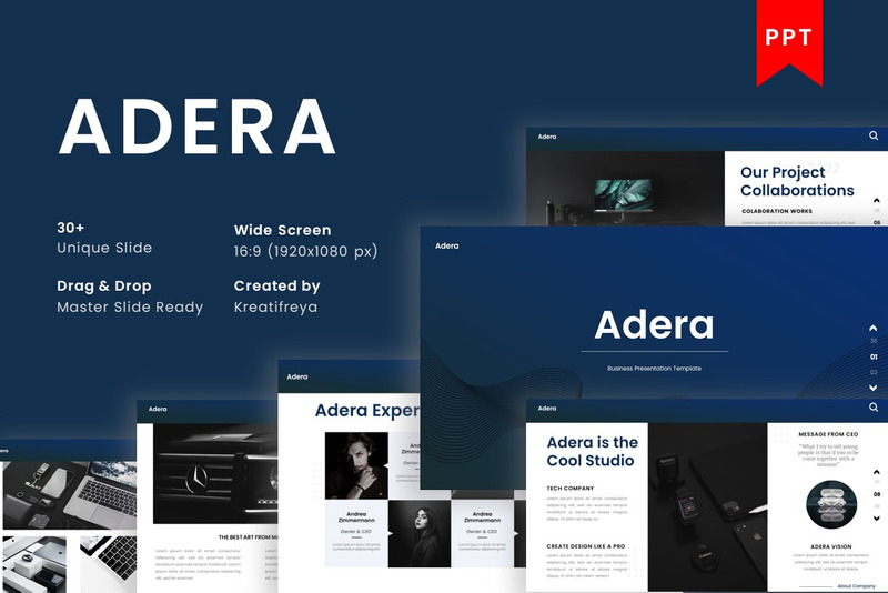 Adera - Business PowerPoint Template - TemplateMonster