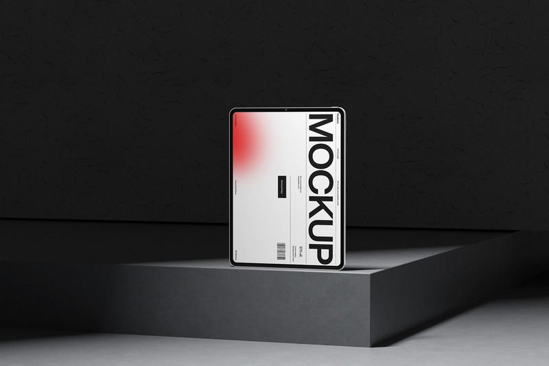 Floating Tablet Mockup with Minimal Design - TemplateMonster