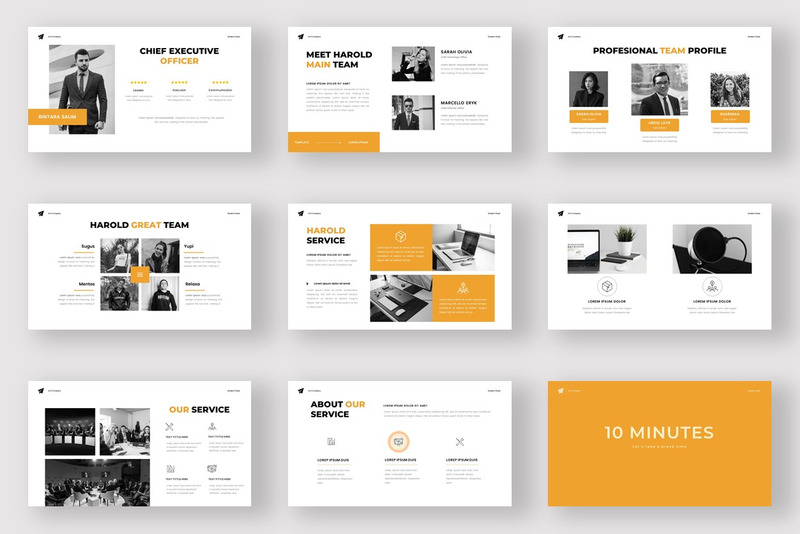 Harold - Modello PowerPoint aziendale - TemplateMonster